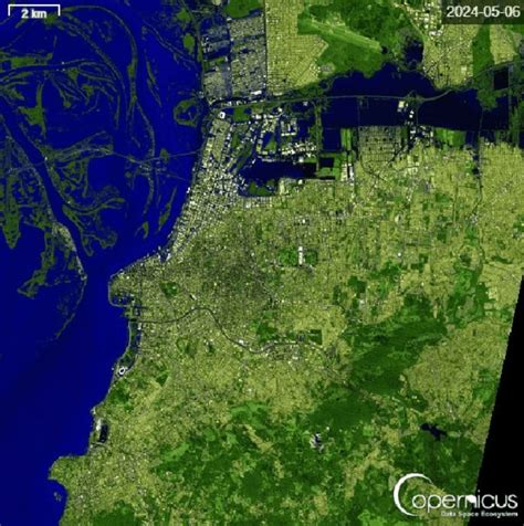 Satélites mostram o antes e depois das cheias no Brasil e as diferenças impressionam