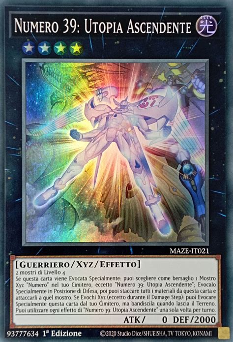 Numero 39 Utopia Ascendente Super Rara Labirinto Delle Memorie