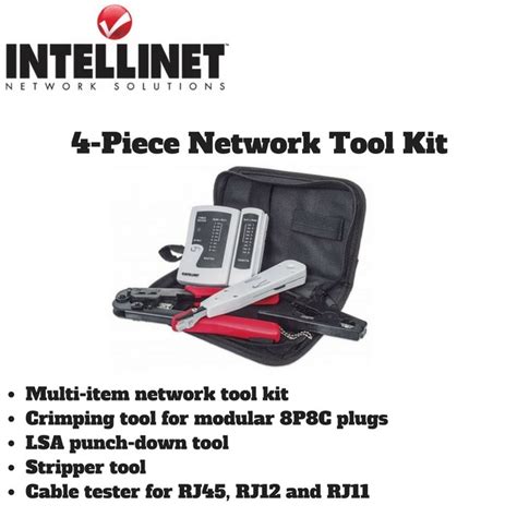 Intellinet 780070 4 Piece Network Tool Kit