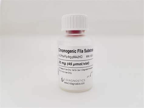 5 Chrom 38 Thrombin Chromogenic Substrate Ref No 5d 30805 5 Diagnostics