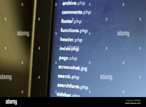 Web Development Project File System Php Scripts Dashboard On Laptop