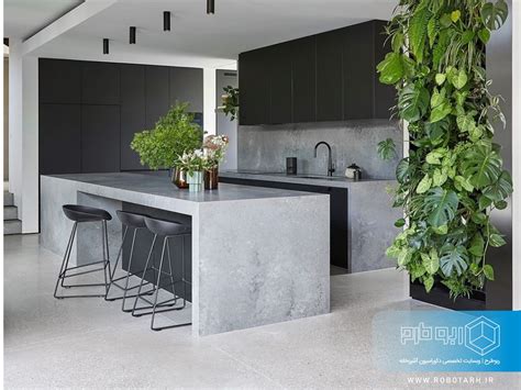 ربوطرح 20 مدل جذاب و شیک از کابینت آشپزخانه مدرن سفید و طوسی رنگ