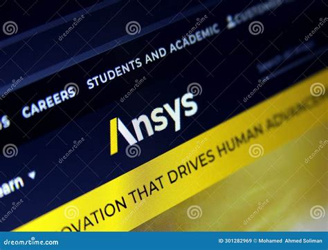 Ansys Software Company Editorial Stock Image Image Of Illustrative