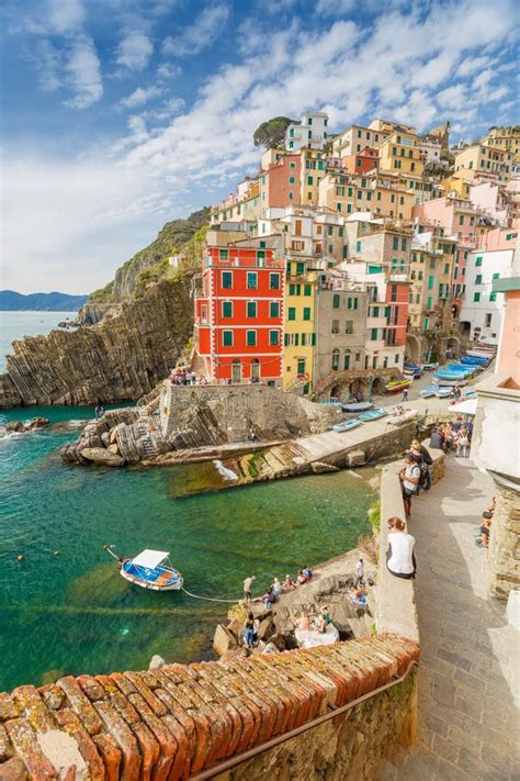 Cinque Terre Italy Riomaggiore Editorial Image Image Of Harbor