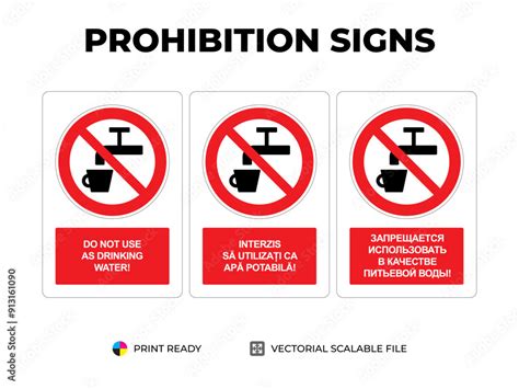 Prohibition Signs Indicatoare De Interzicere Запрещающие знаки Do