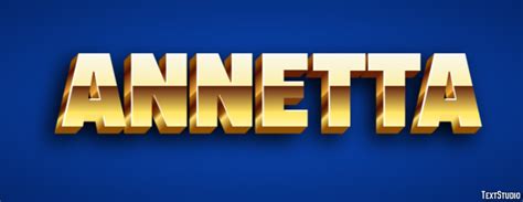 Annetta Text Effect And Logo Design Name