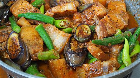 The Best Pork Binagoongan Recipe Youtube