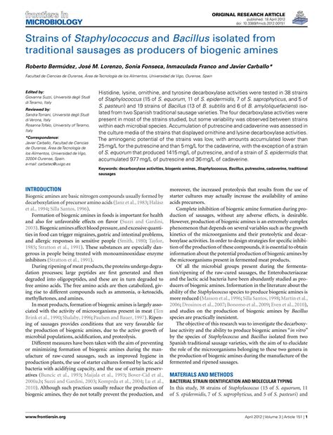 Solution Strains Of Staphylococcus And Bacillus Isolated From