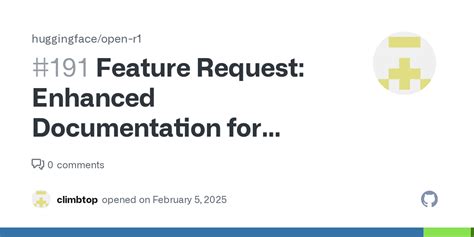 feature request enhanced documentation for deepseek r1 model training