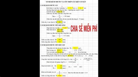 Thiết Kế Kết Cấu Nhà Dân Dụng Tính Toán Sơ Bộ Kích Thước Cộtdầmsàn