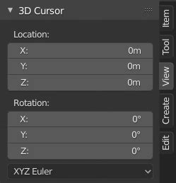 Interface Precisely Move The D Cursor Blender Stack Exchange