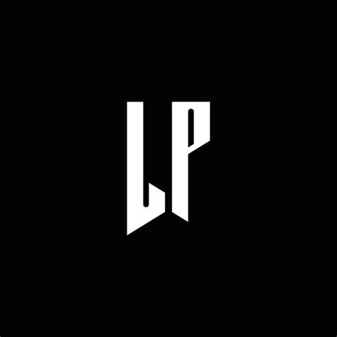 Lp Logo Monogram With Emblem Style