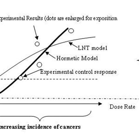 Hypothetical Example Of A Biphasic J Shaped Dose Response Model For