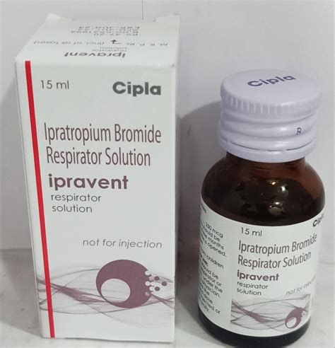 Cipla Ipravent Inhaler 20 Mcg At Rs 85 Box Ipratropium Bromide