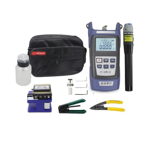 Locator Optical Fiber Tool Kits Power Meter Fiber Cleaver Ftth Fiber Visual Fault Cold