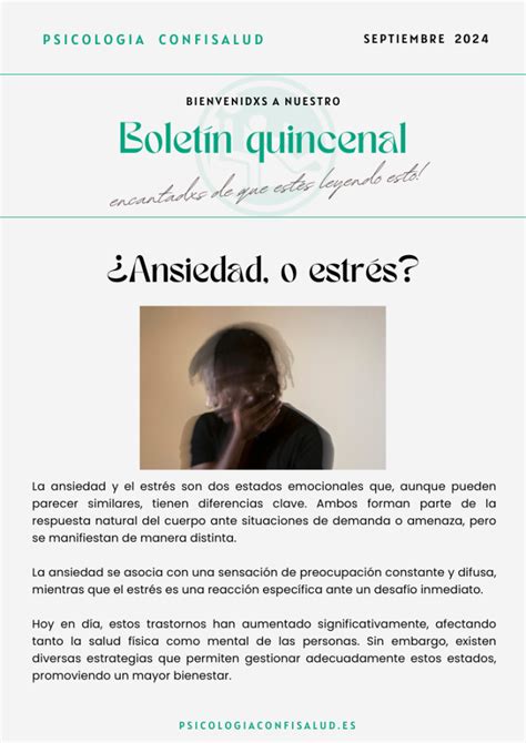 Ansiedad O Estrés InfografÍa Completa 1 Confisalud Psicología