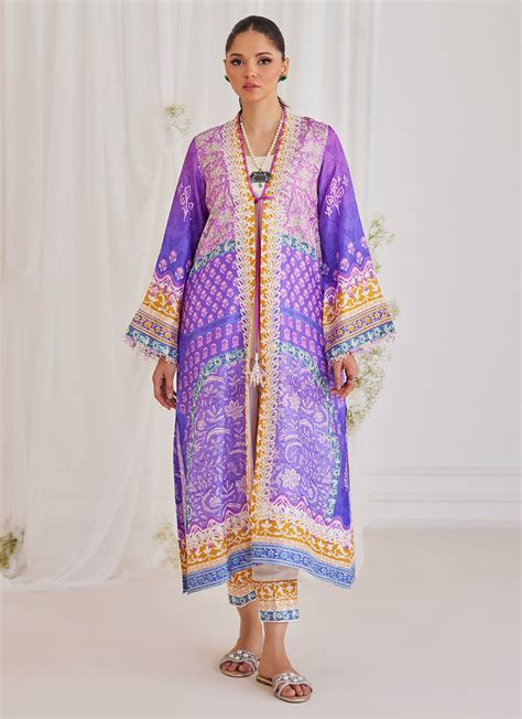 Alba Raw Silk Jacket And Slip Farah Talib Aziz