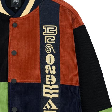 Buy Brain Dead Jacquard Patchwork Letterman Jacket Multi