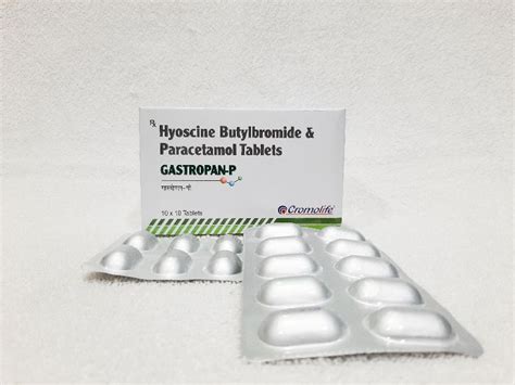Hyoscine Butylbromide And Paracetamol Tablet At Rs 11975 Strip In Gandhinagar