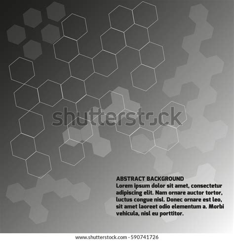 Vector Abstract Science Background Hexagon Geometric Stock Vector Royalty Free 590741726