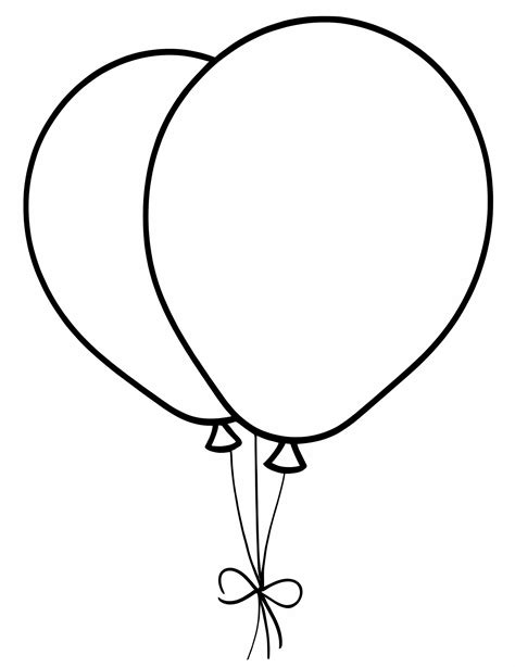Раскраска Воздушный шарик 39 распечатать Happybrushes