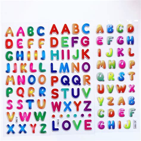 Sheets D Cartoon Stickers Waterproof Bubble PVC Vicedeal
