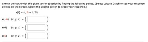 Solved Sketch The Curve With The Given Vector Equation By