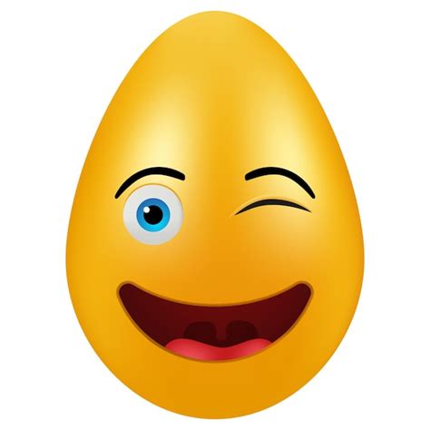 Premium Vector Cute Egg Shape Emoji