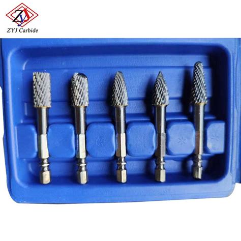 Carbide Bur Set 14 Inch Hex Shank Rotary Tool Bits