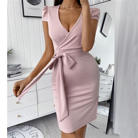 Sexy V Neck Puff Sleeve Dress On Storenvy