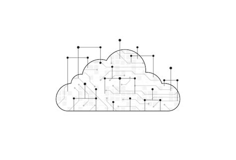 Premium Vector Cloud Networking Computing Concept Design Digital Data