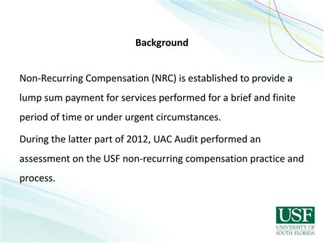 Ppt Non Recurring Compensation Powerpoint Presentation Free Download Id 1564618