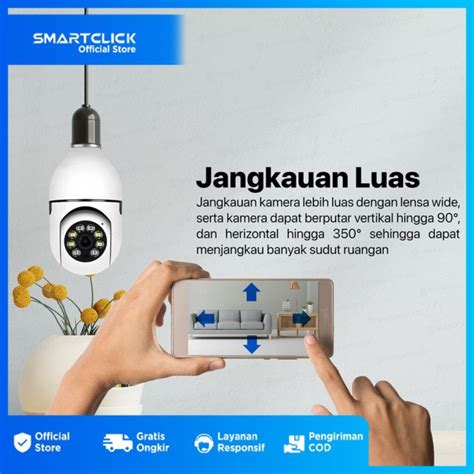 Jual Cctv Wifi 360 Derajat 1080p 3mp Lampu Ip Kamera Cctv 3d Ycc365