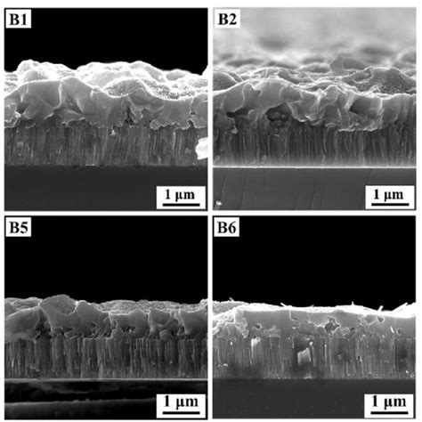 Cross Sectional Morphologies Of The Samples Before And After Etching