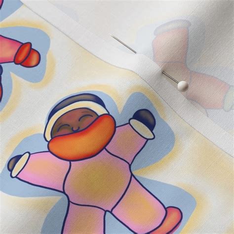 Apricity In Snow Angels Fabric Spoonflower