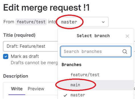 gitlab の main ブランチ変更対応 gitlab qiita