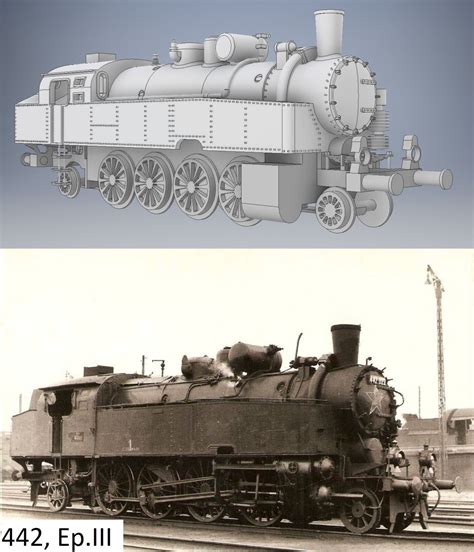 Mav 442 Class Steam Locomotive Tt Scale 3d Model 3d Printable Cgtrader