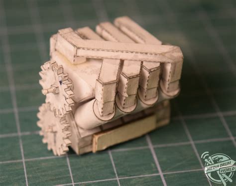 Legendary V8 Engine Recreated As Working Paper Model Media Drum World