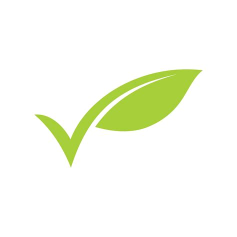 Leaf Check Mark Logo 12791203 Vector Art At Vecteezy