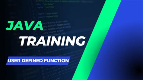 Java Programming Functions And Methods User Defined Function