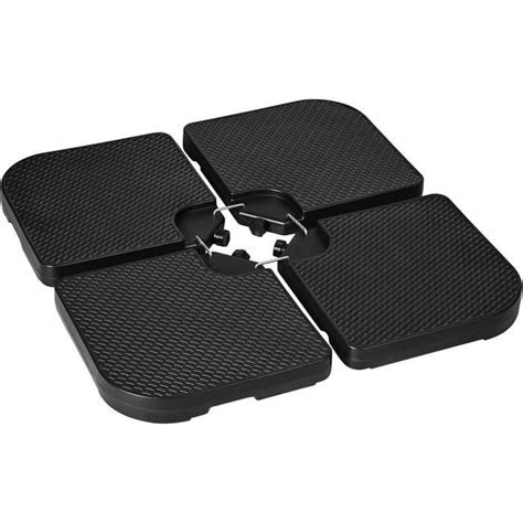 Lot de Dalles de lestage pour Parasol déporté à remplir d eau ou de Sable jusqu à kg