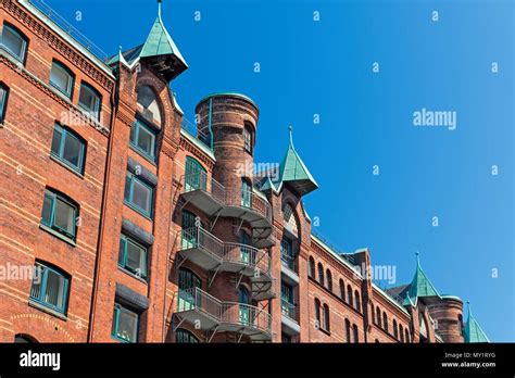 Speicherstadt Warehouse District HafenCity Hamburg Germany Stock Photo