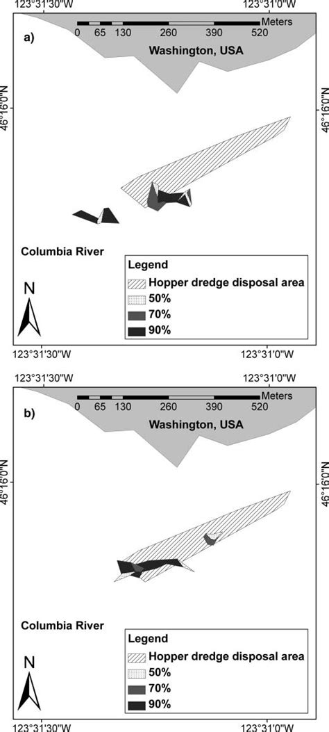 Kernels Displaying The 50 70 And 90 Utilization Distributions Of One Download Scientific
