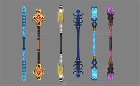 棍棒武器模型合集 武器模型 蛮蜗网