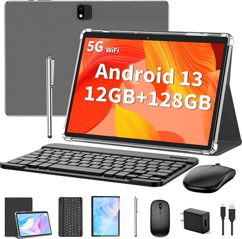 Tablet Android Con Teclado Tableta Android 13 12 Gb128 Gb Expansión De 1 Tb Tableta 2 En 1