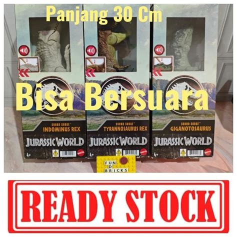 Jual Mattel Jurassic World Sound Surge Giganotosaurus Tyrannosaurus Rex