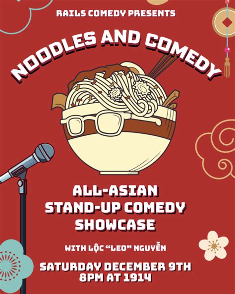 Noodles And Comedy All Asian Stand Up Comedy Showcase District Fray