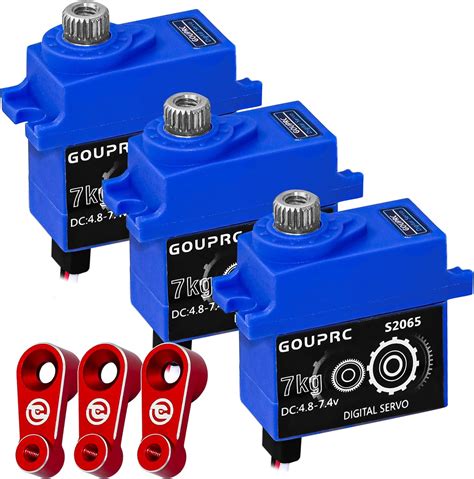 GOUPRC 7KG RC Digital Micro Servo Metal Gear Servo With Arm For 1 18