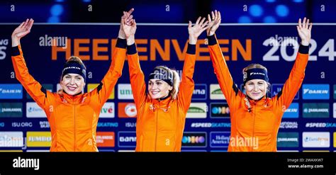 Heerenveen Joy Beune Irene Schouten And Marijke Groenewoud Win Gold