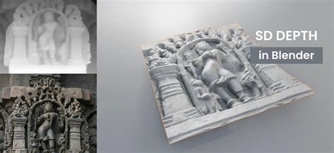 generate depth maps and displace super detailed bas reliefs blender tutorial blendernation